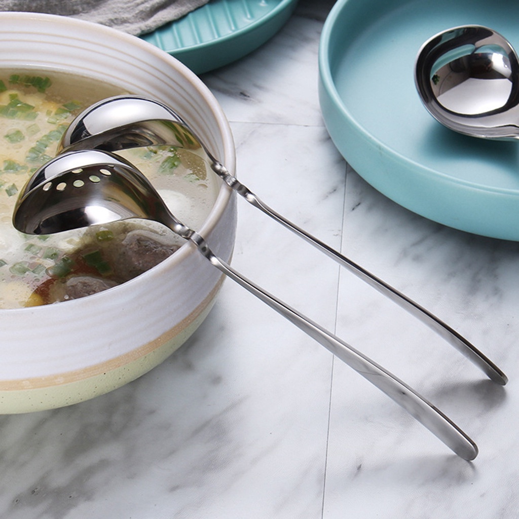 REBUY Multifunction Serving Spoon Fondue Tableware Soup Ladle Long ...