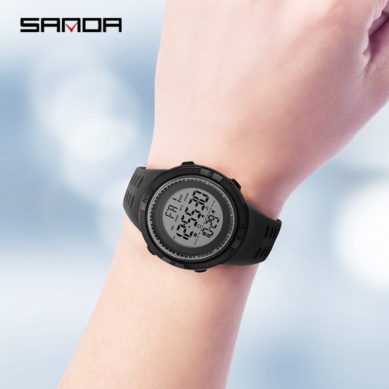 SANDA Men Watch นาฬิกาข้อมือสปอร์ตโครโนกราฟสปอร์ตมัลติฟังก์ชั่นสุดหรู ...