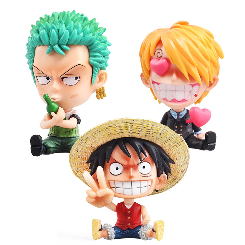 One Piece มือทำ solon Ace Lufei shanji ตุ๊กตาตกแต่งไอน้ำรุ่นของขวัญเต็ม ...