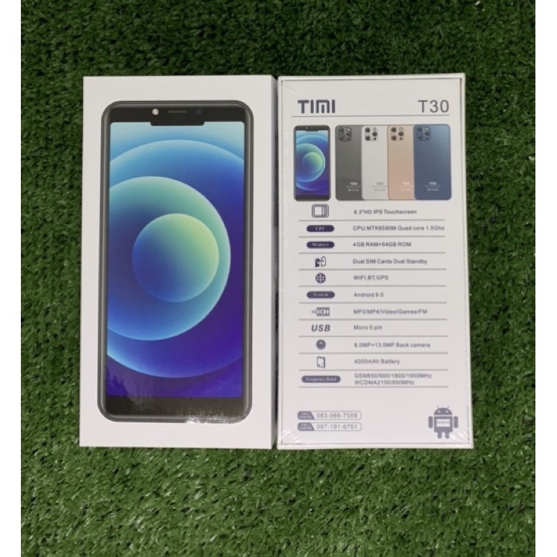 Timi T5 จอ 6.1 /New T30จอ6.3นิ้ว แรม4รอม64 รองรับแอพเป๋าตังแอพธนาคารสแกนคิวอาร์โค้ดได้ไแถม ขา ...