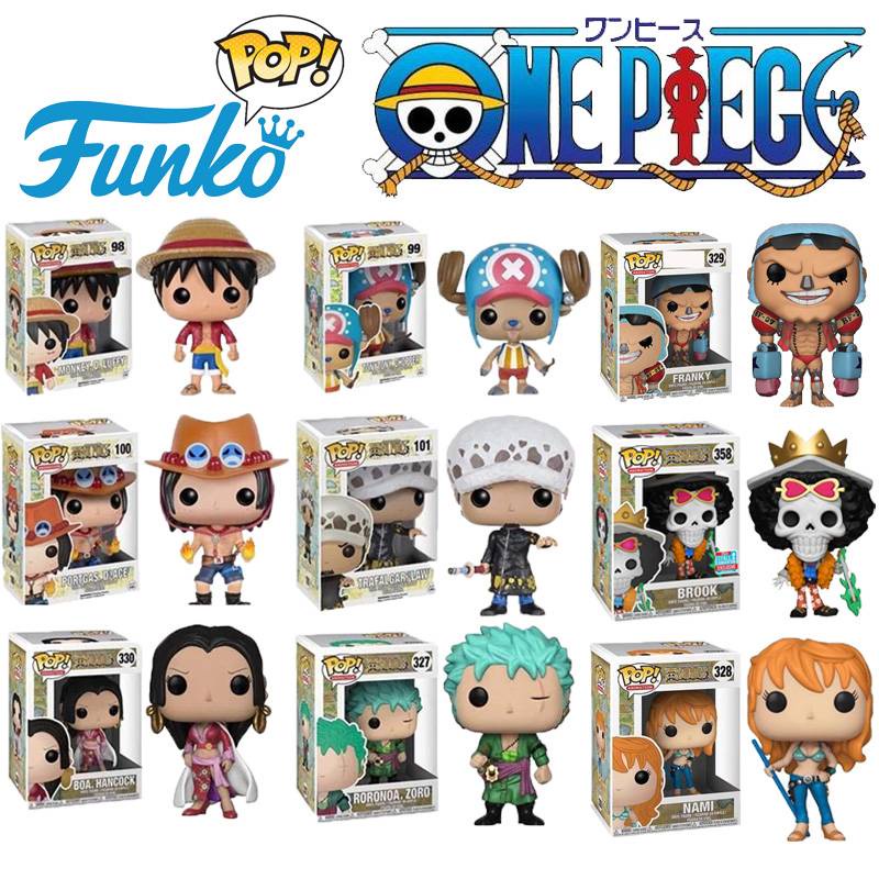 FUNKO ฟิกเกอร์อนิเมะ One Piece Horn Ace Tony Roronoa Zoro ของเล่น ...