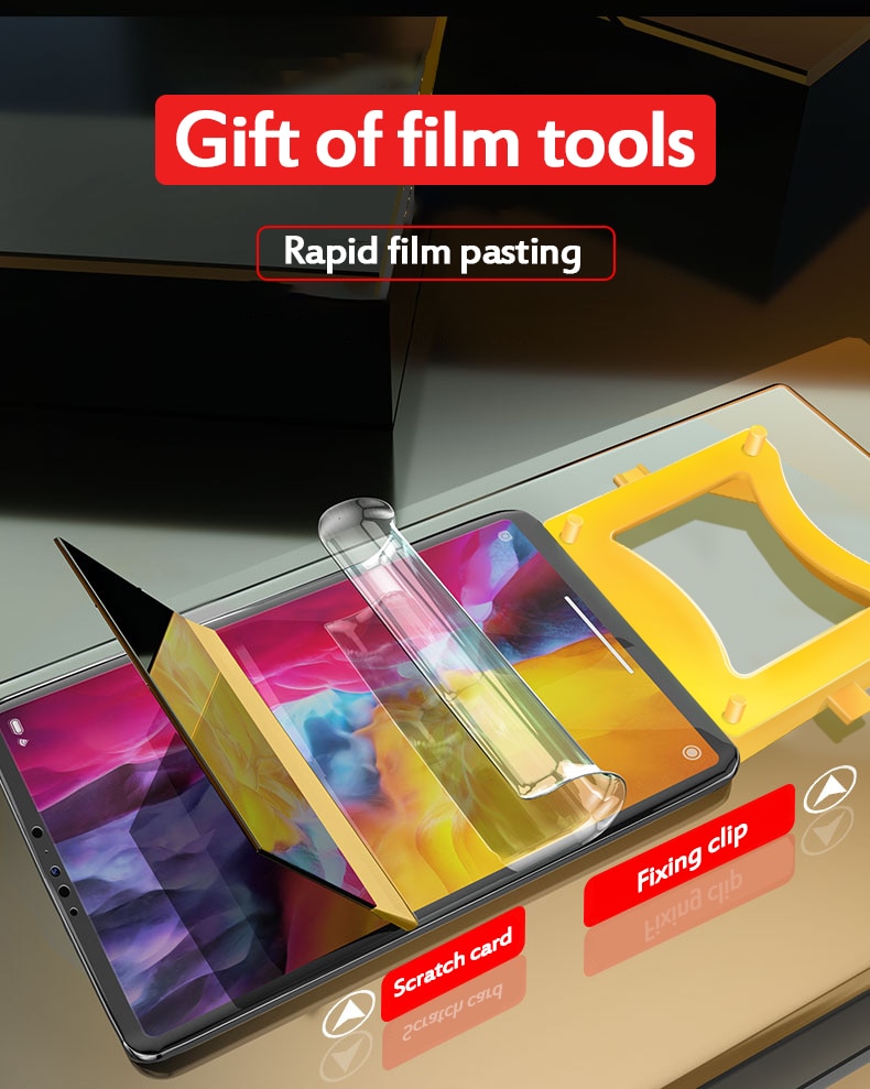 Hydrogel film For iPad 9.7 Air 4 3 2 1 2017 2018 Screen Protector For ...