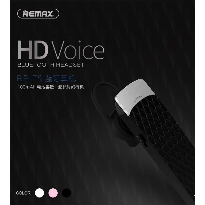 Remax HD Voice Bluetooth 4.1 หูฟังแฮนด์ฟรี เเบบมีตะขอเกี่ยวหู 100mAh HD ...