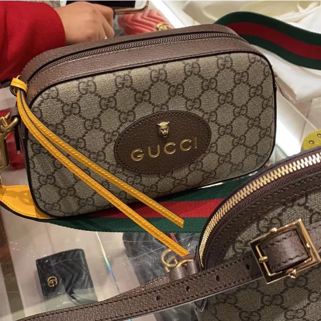 กุชชี่ GUCCI I Neo Vintage GG Supreme messenger bagกระเป๋าสะพายข้าง ...