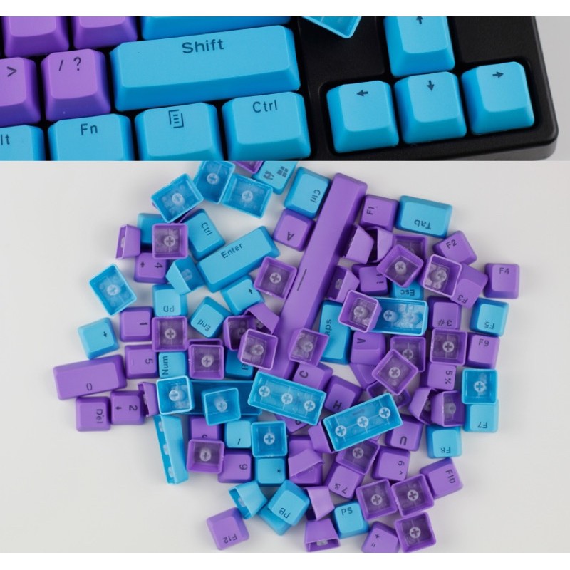 High Quality 61/68/87/104 keys PBT double shot keycap Mechanical ...