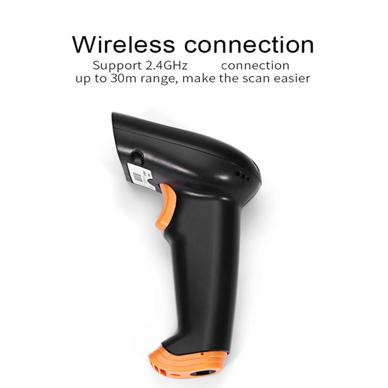 Wireless Barcode Scanner 2.4G CCD Bar Code Reader handheld ...