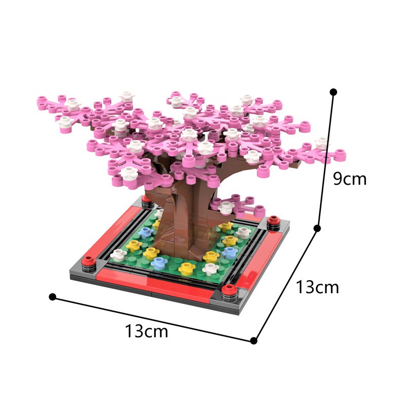 Moc - Sakura Tree 141 ชิ้น Lego City Tree Flower ตัวต่อของเล่นสําหรับ ...
