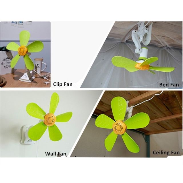5 Blade Silent Wall Mounted Bad Electric Mini Clip Fan 220v With ...