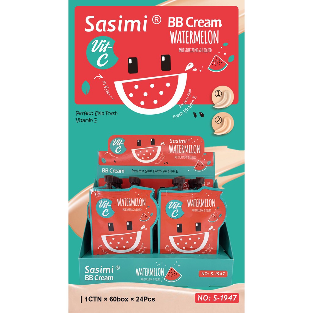 ครีมซอง sasimi BB BBCC TOMATO SOOTHING GEL TOMATO WATERMELON มีกันแดดใน ...