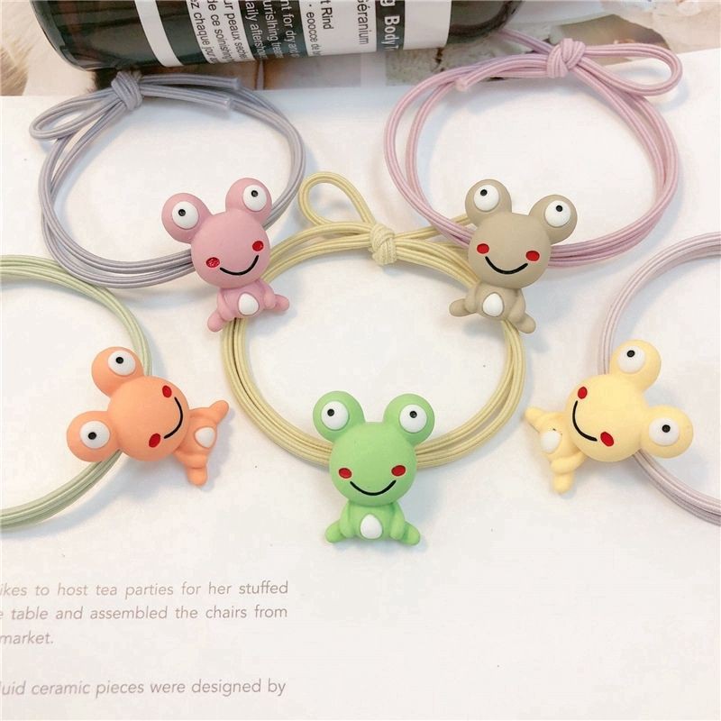 ยางรัดผมสไตล์เกาหลี กบน้อย - ploypirin_ploy - ThaiPick