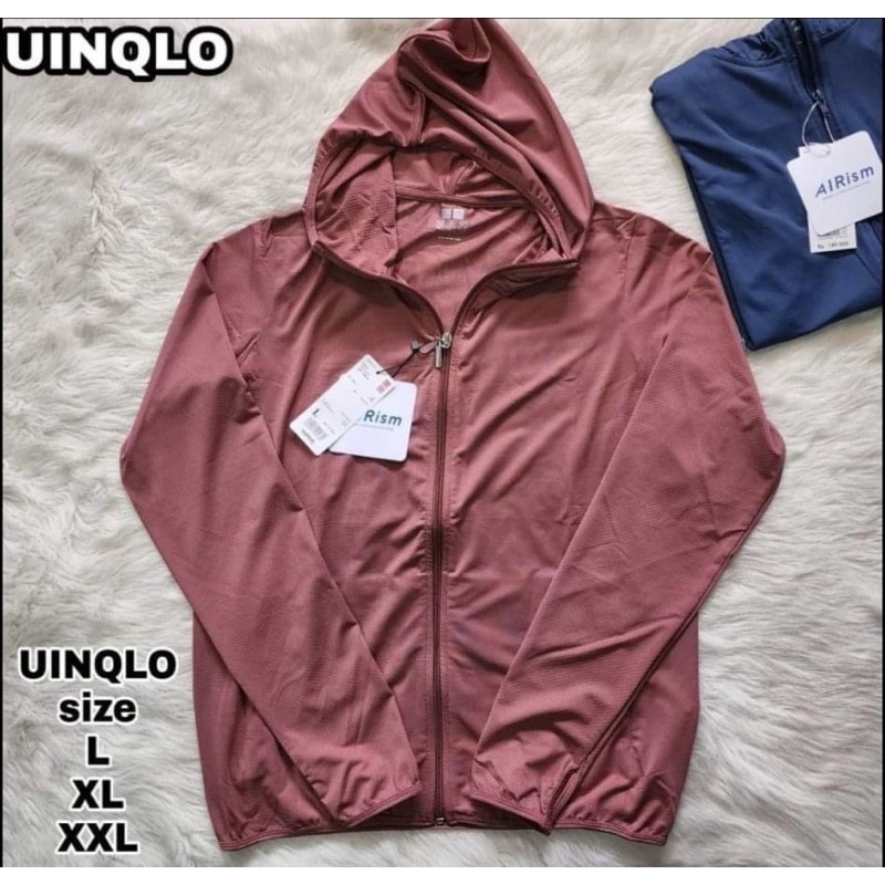 เสื้อแขนยาว ยูนิโค่ UNIQLO งาน UV มีหมวก ทรงสวย ผ้าใส่สบายบางๆ งานของแท้ มือ 1 งานป้าย ราคา 390 ...