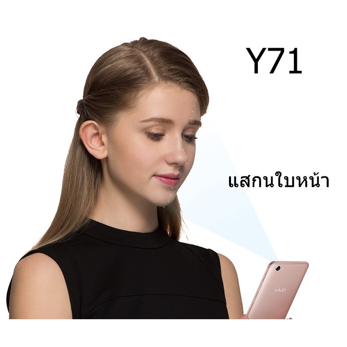 TOPvivo Y71 หน้าจอ5.99นิ้ว แรม4GB รอม64GB ใสได้2ซิม แถมเคสและฟิลม์(ติดฟิล์มกระจกให้ฟรี) รับ ...