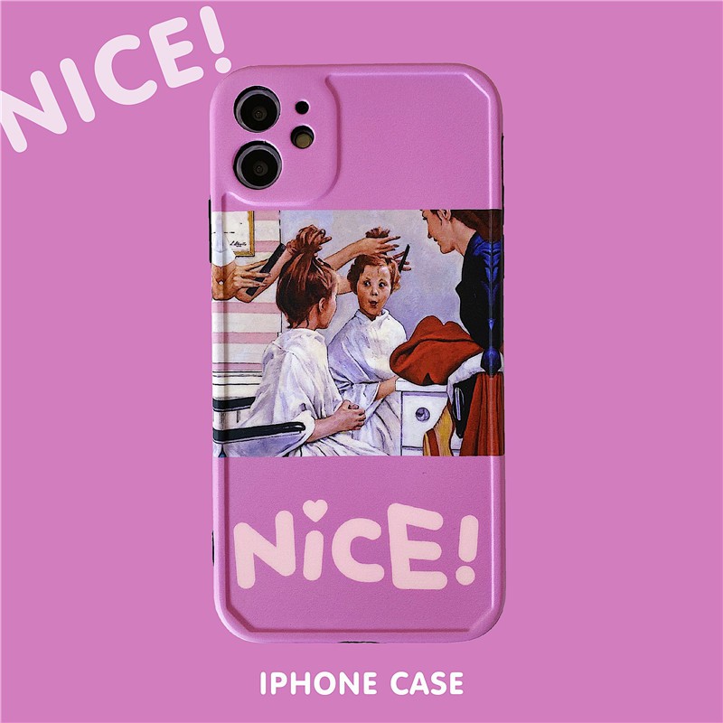 iPhone 11 Pro เคสโทรศัพท์แอปเปิ้ลแสนสนุก X Xr Xs Max 7 8 Plus SE Girl ...