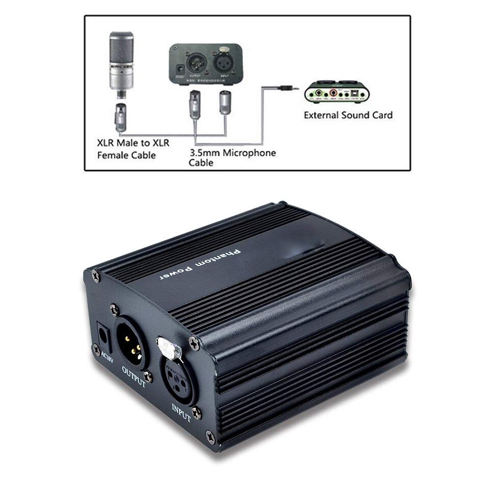 พาวเวอร์ซัพพลาย 1 - Channel Xlr Phantom Power 48v Phantom Power Supply ...