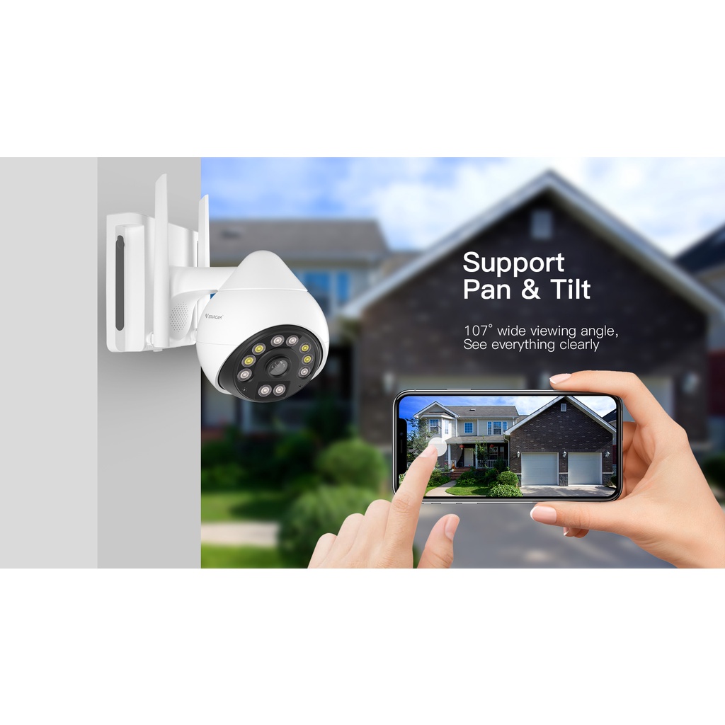 New Vstarcam CS69 ดีไซน์ใหม่ กล้องวงจรปิดนอกบ้าน Wifi 3MP ติดตั้งเอง ดู ...