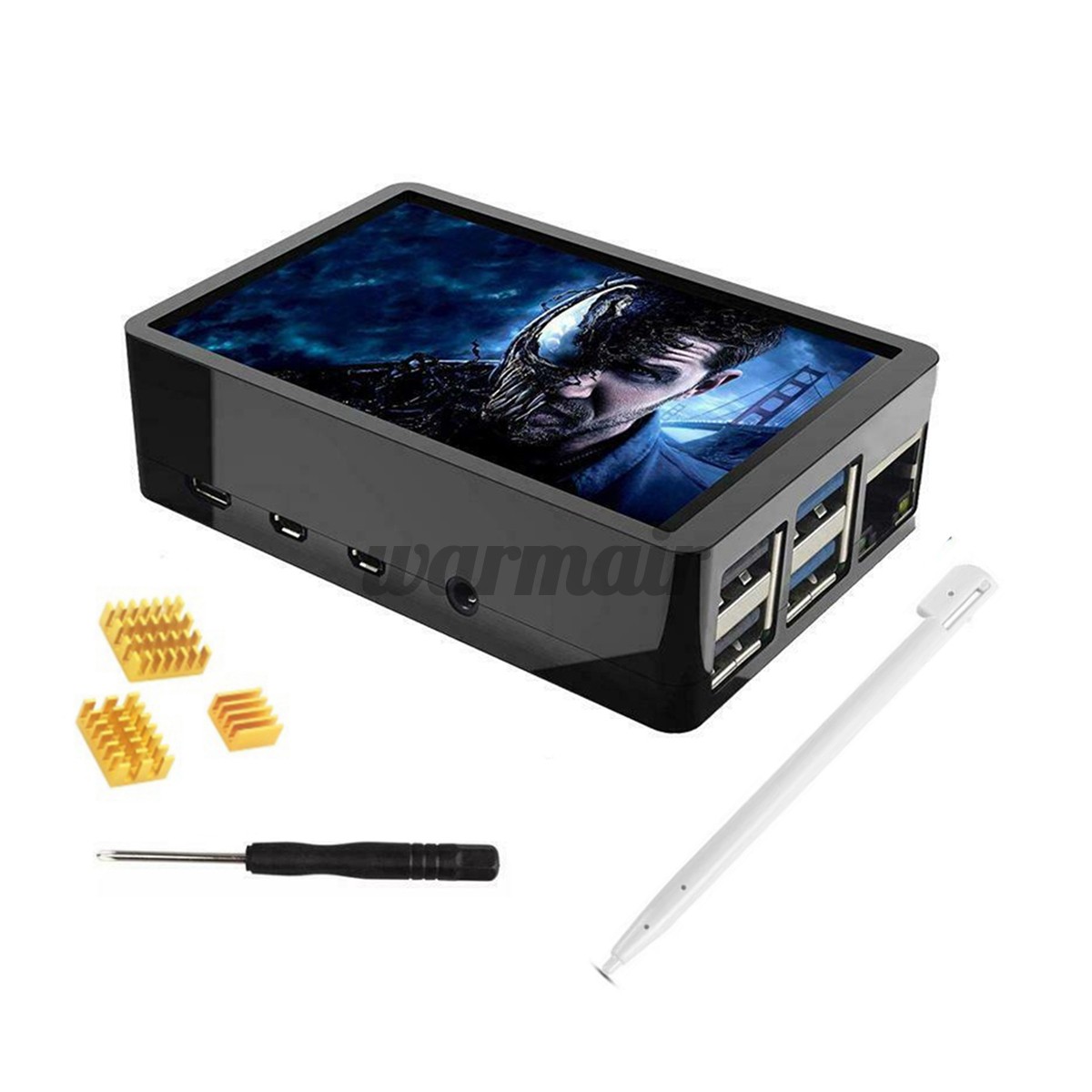 หน้าจอ Lcd 3 . 5 นิ้ว เคส ปากกาสําหรับ Raspberry Pi 4 Model B Hot Sale ...