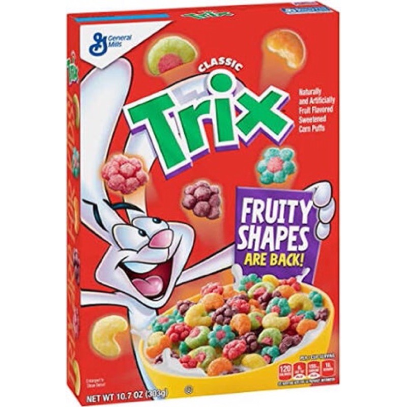 นำเข้า⚡General Mills Trix Fruity Shapes Cereal 303g / เจเนอรัลมิลส์ ท ...