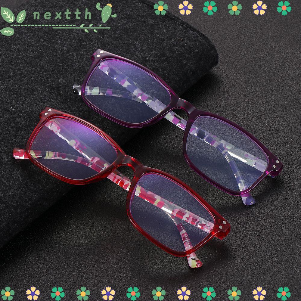 Nextshop แว่นตาอ่านหนังสือ กันแสงสีฟ้า น้ําหนักเบา พิมพ์ลาย สไตล์เรโทร ...