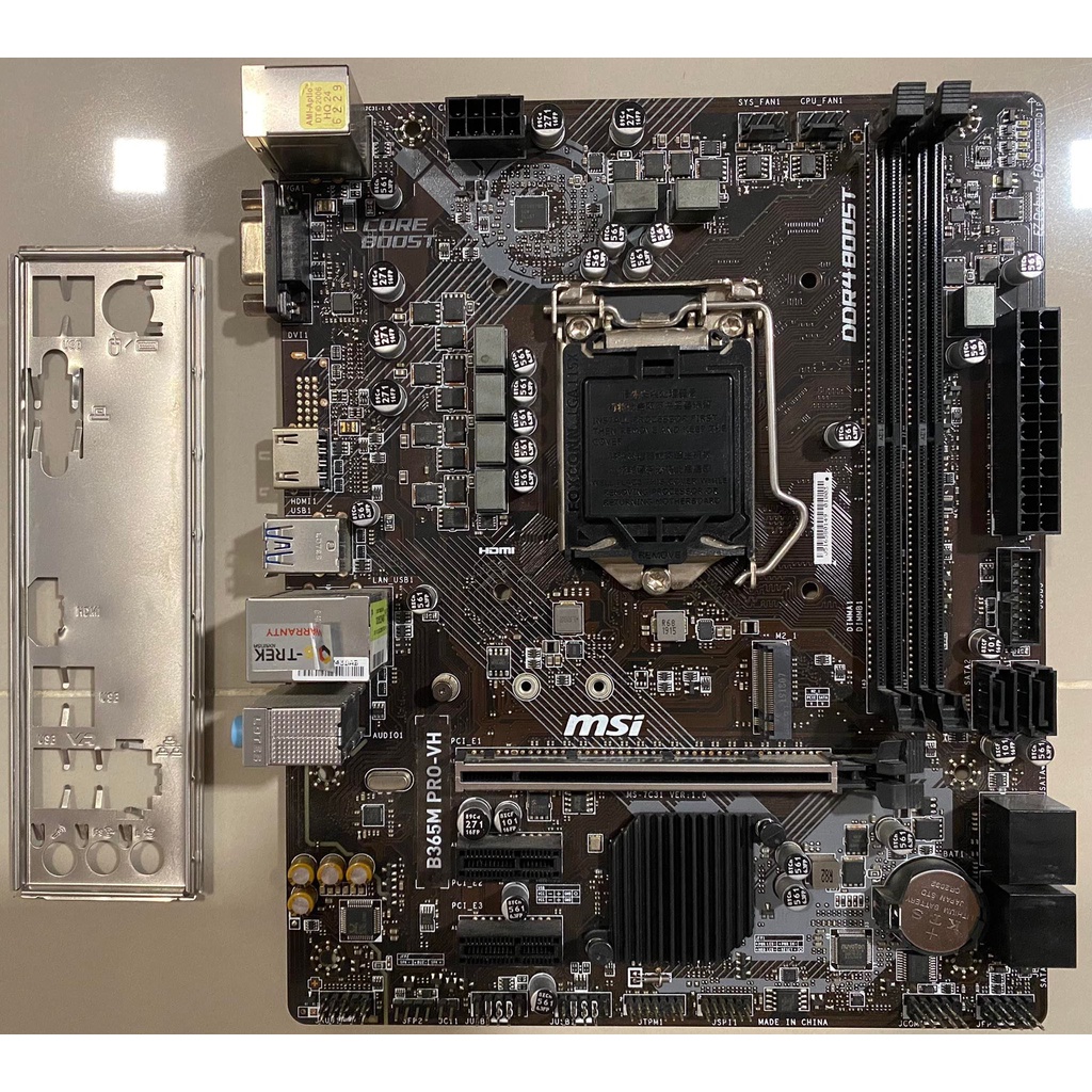 MAINBOARD (เมนบอร์ด) 1151 MSI B365M PRO-VH SOCKET1151v2 GEN8 สภาพดี ไม่มีตำหนิ ประกัน8/2022 ...