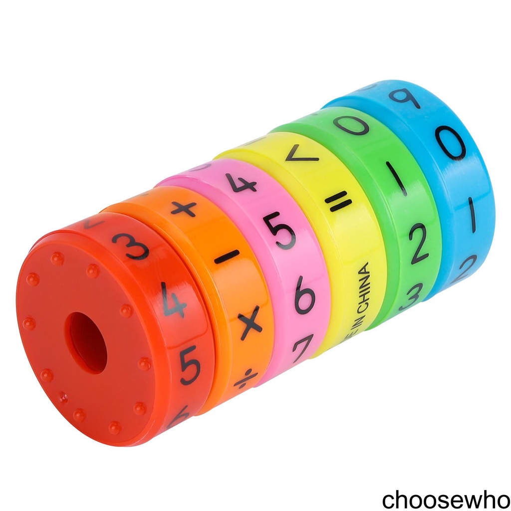[CHOO] Magnetic Mathematics Learning Cylinder Numbers Toys Kindergarten ...