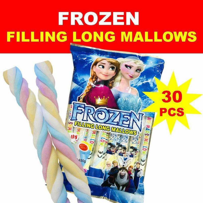 Frozen Filling Long Mallows มาร์ชเมลโล่ โฟรเซ่น ขนมมาร์ชเมลโล่ สอดไส้ ...