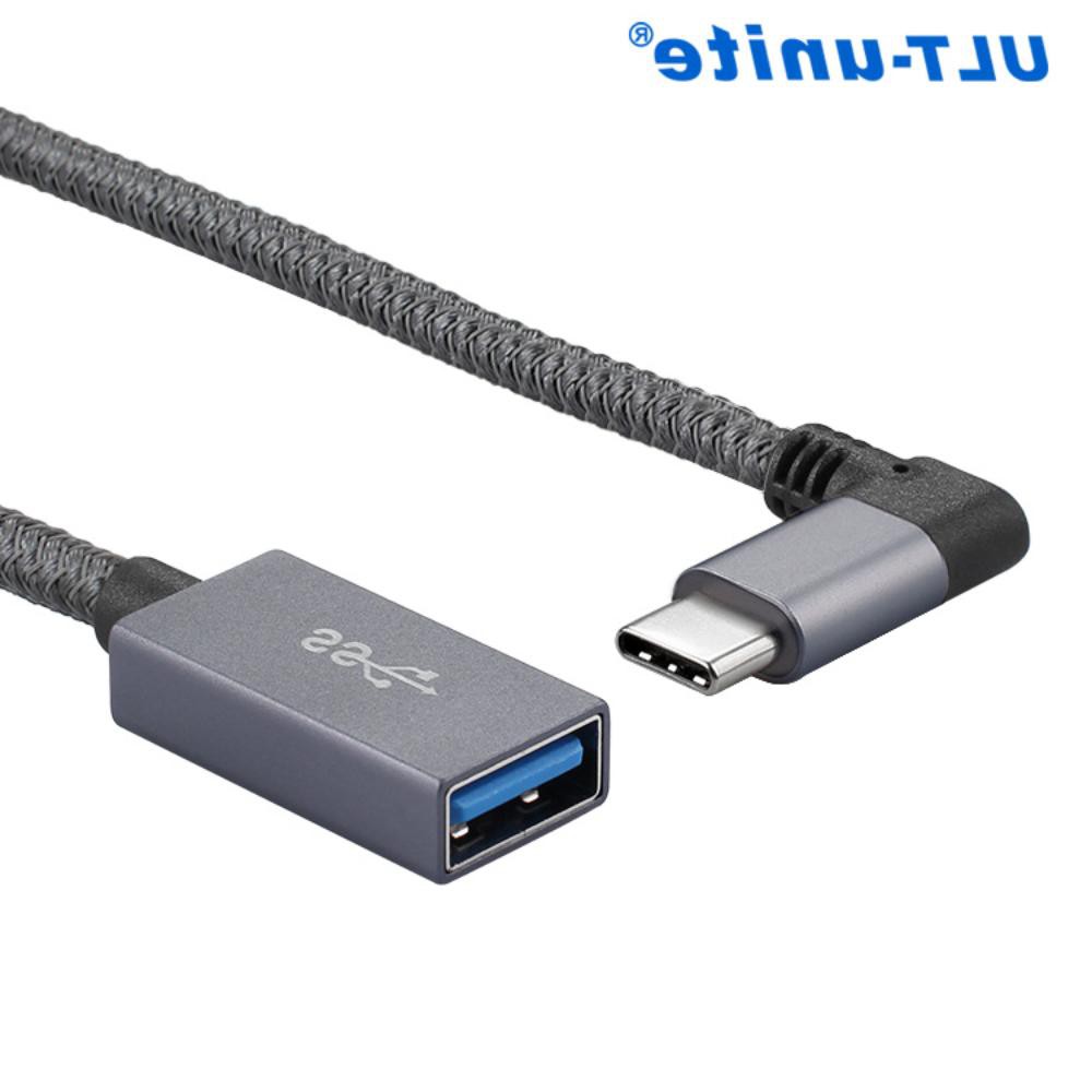 TypeC-data cable side-bend aluminium shell braided net mobile phone ...