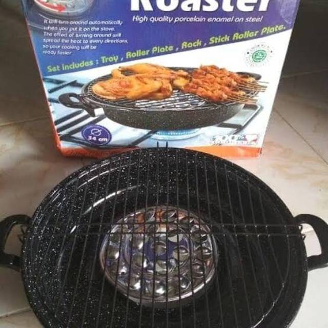 เมจิก ROASTER MASPION 34 ซม. เคลือบเคลือบ เคลือบ MASPION ROASTER ...