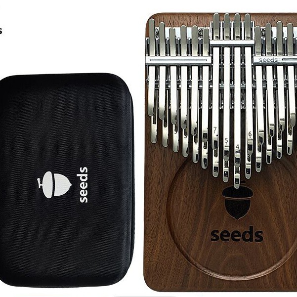 2021 Hot Seeds Kalimba 34 Key คาลิมบ้า Double layer 17 Key 21 Semitone ...
