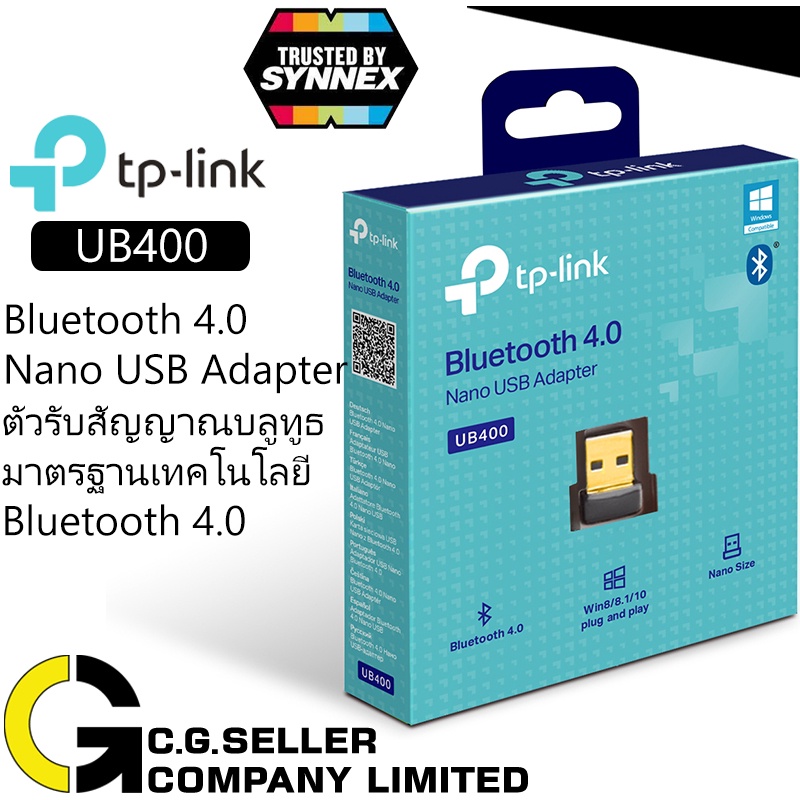 TP-LINK UB400 รับประกันศูนย์ LIFETIME Bluetooth 4.0 Nano USB Adapter ...