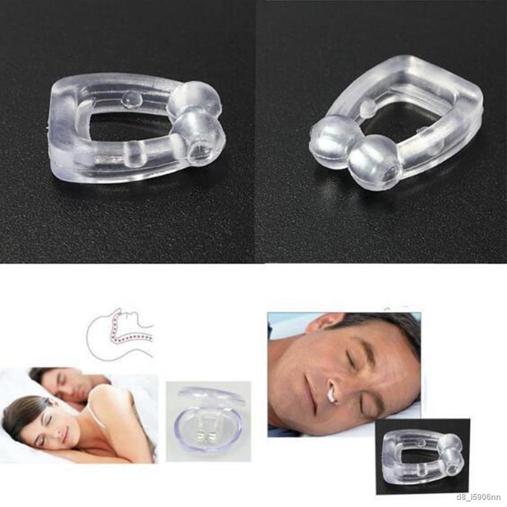 Silicone Magnetic Anti Snore Stop Snoring Nose Clip Sleep Tray Sleeping