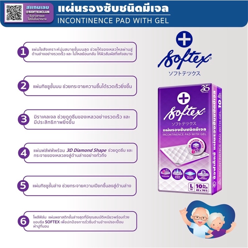 ขายส่ง ยกลัง Softex แผ่นรองซับ แผ่นรองซึมซับ แผ่นรองฉี่ ผู้ใหญ่ แผ่นรอง ...