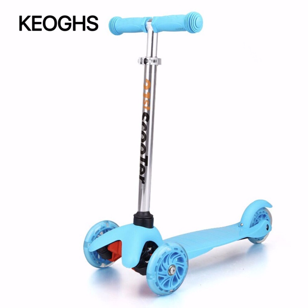 Children's kick scooter baby kid PU 3wheels LED outdoor sport ...