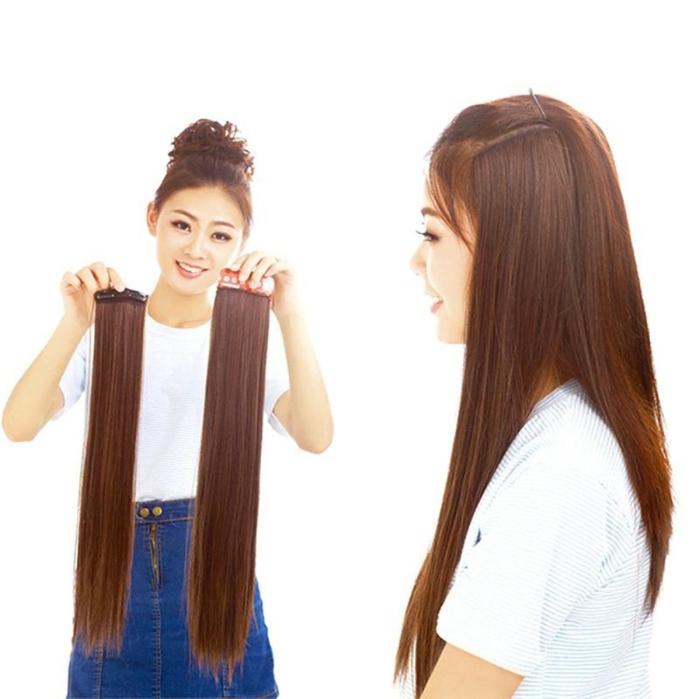 JLNM แฮร์พีซผมตรงยาว มี 2 กิ๊บ ทนทาน สำหรับแต่งปาร์ตี้ คอสเพลย์ ...