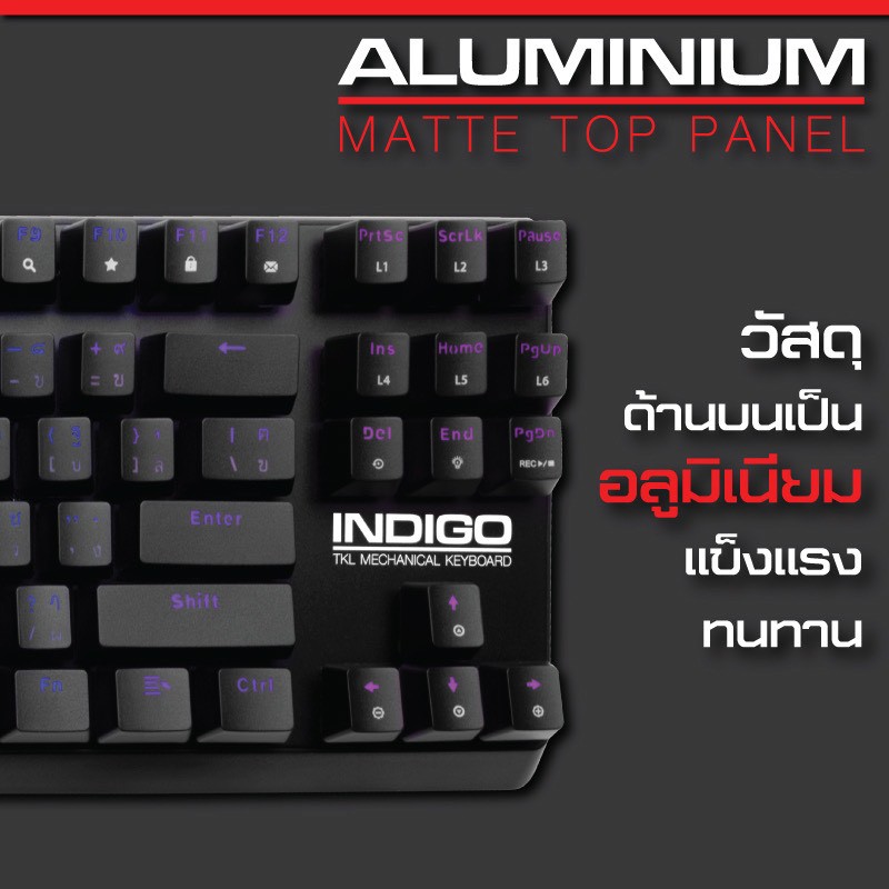 โปร (TH) Signo KB-718 Indigo mini RGB Mechanical TKL Gaming Keyboard ...