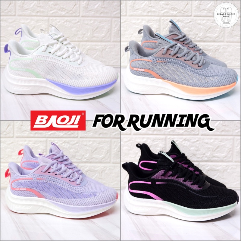 BAOJI FOR Running แท้ รองเท้าผ้าใบ รองรับการวิ่ง รุ่น BJW802 รวมสี ไซส์ ...