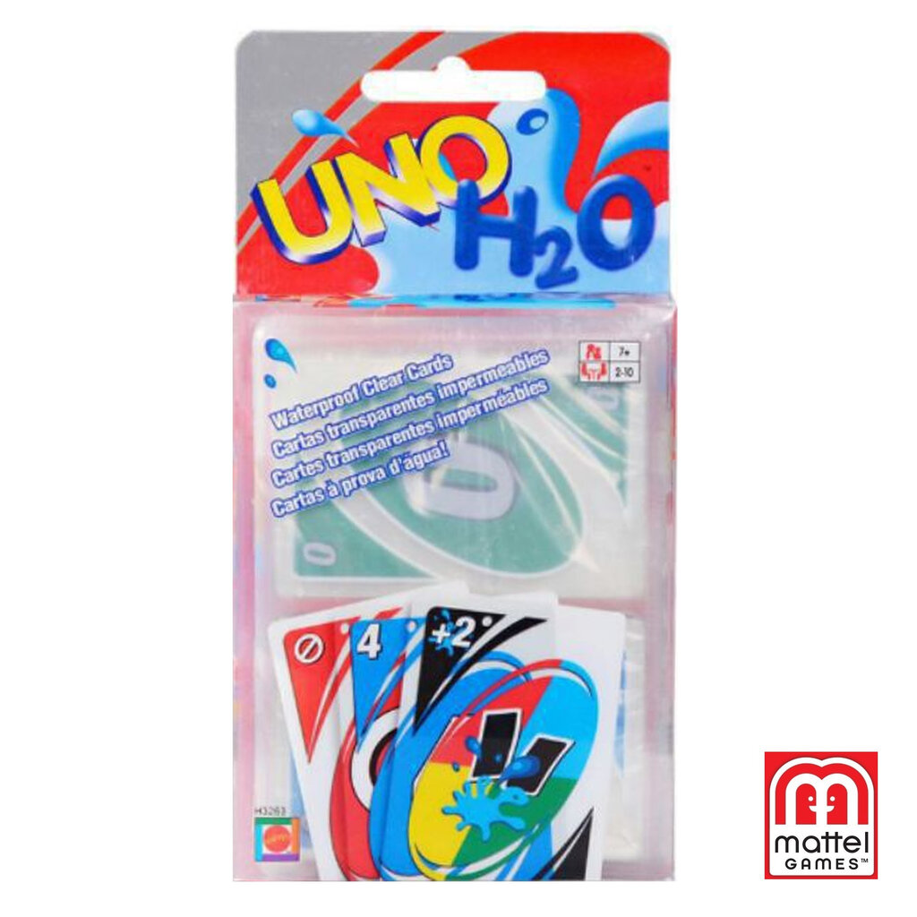 Game Card UNO H2O Mattel Waterproof Clear ไพ่อูโน่พลาสติกใสกันน้ำของแท้ ...
