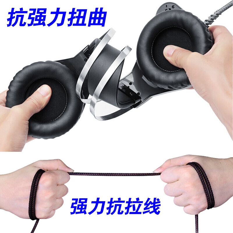 Wolf World Computer Headset with Microphone Game Head-Mounted Headset ...
