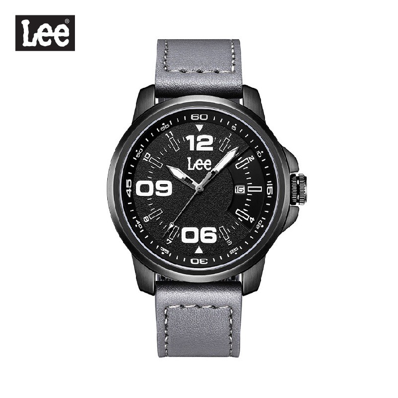 Lee นาฬิกาข้อมือ Metropolitan LEF-F163ABV2-1S แบรนด์แท้ USA สายหนังหุ้ม ...