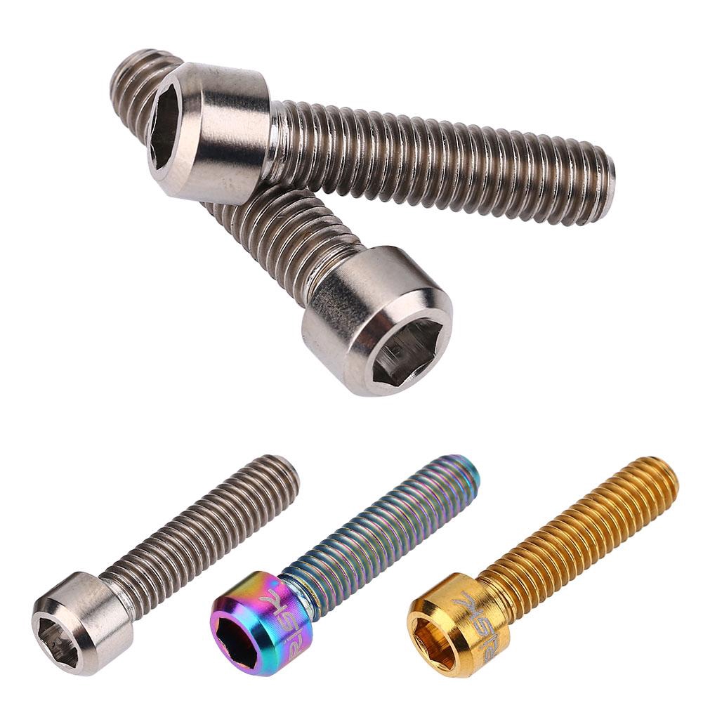 Bicycle M6 Screw Brake 2Pcs X Caliper Bike Bolts for Disc Alloy RISK Titanium 25mm Mountain ...