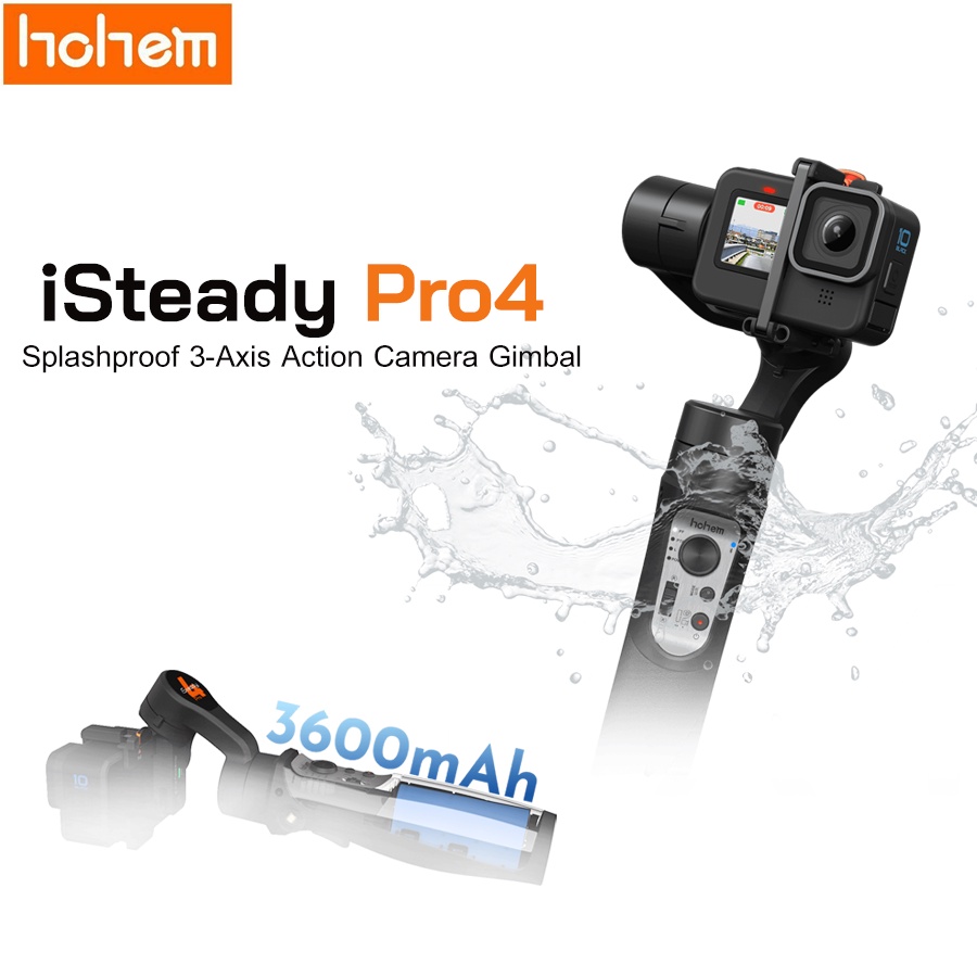 Hohem iSteady Pro 4 3-Axis Action Camera Gimbal ไม้กันสั่น กันน้ำ ...