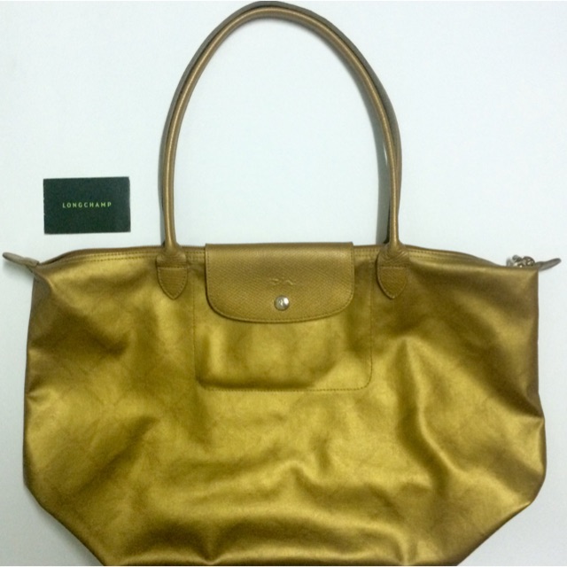 Longchamp LM gold แท้พร้อมการ์ดเขียว ️ | Shopee Thailand
