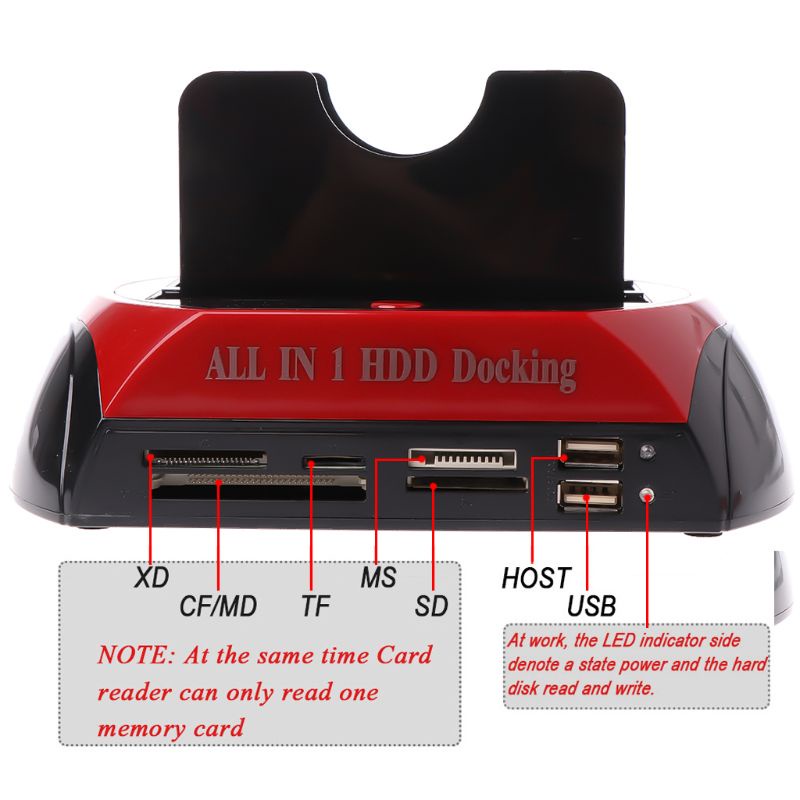 GODD IDE SATA Dual All In 1 HDD Dock Docking Station Hard Disk Drive ...