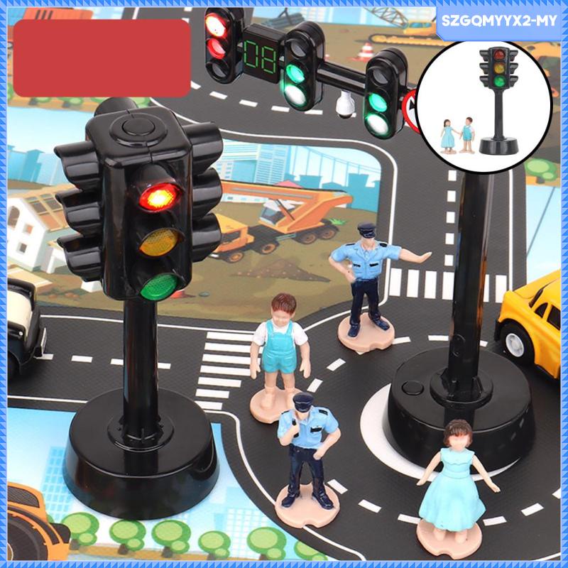 BeeBox Mini Crosswalk Road Sign Electric Traffic Light w Sound Light ...