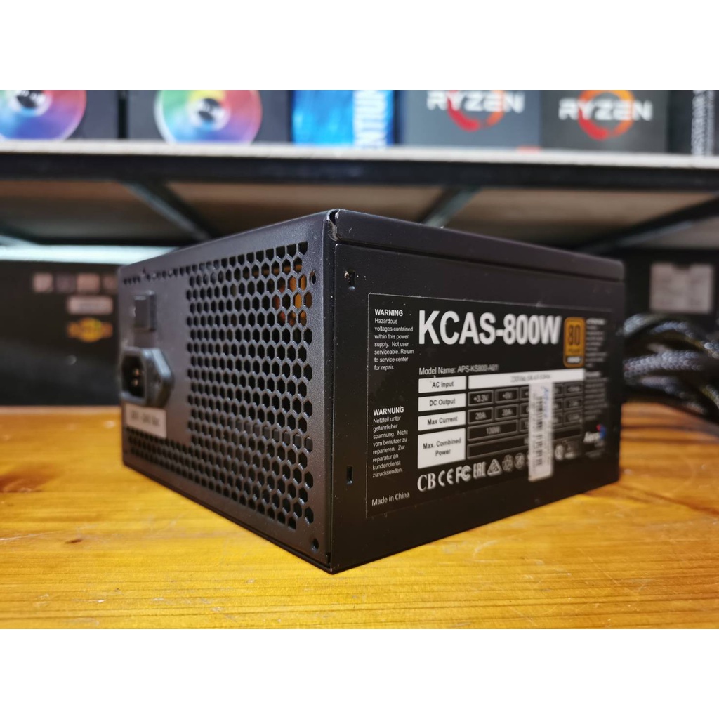 เพาเวอร์ซัพพลาย(power supply) aerocool KCAS 800 (800w 80+ bronze ...