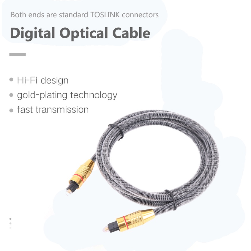 Caravan Crew สาย Optical Audio TOSLINK Digital Cable สำหรับ ทีวี เครื่องเสียง สายออฟติคอลคุณภาพ ...