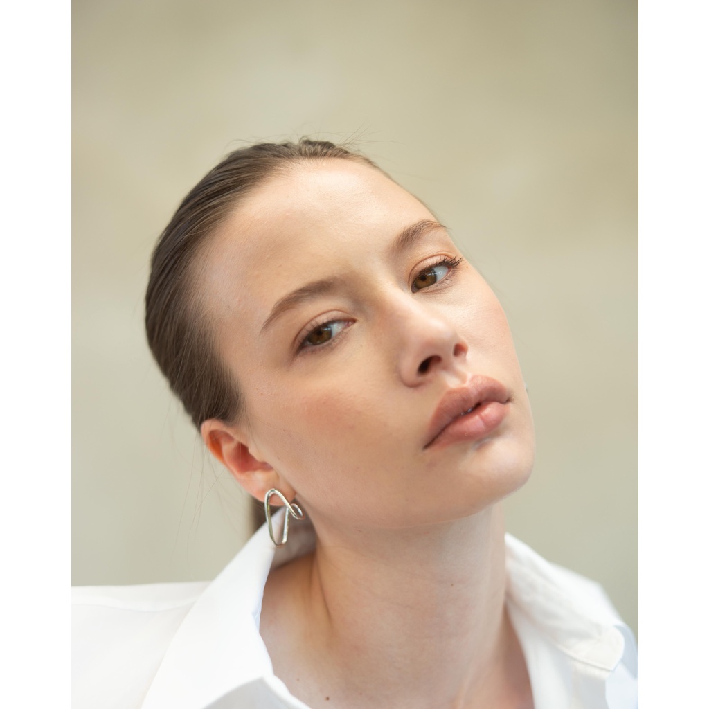 SWAN - Nova Line Earring ต่างหูเงินแท้ เงินเกลี้ยง - swanthailand - ThaiPick