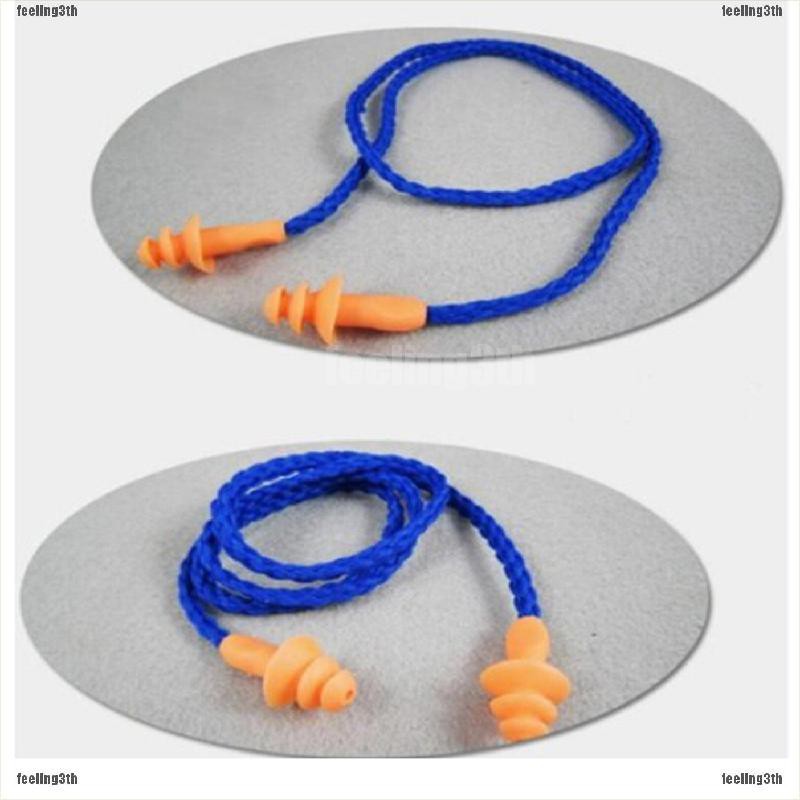 ADA 1Pc Soft Silicone Corded Ear Plugs Reusable Hearing Protection ...