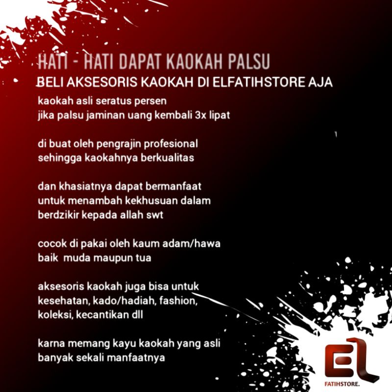 Kaokah สร้อยข้อมือแหวนคริสตัลช็อคโกแลตสีดํา Koka Kokka Kaukah Elfatih ...