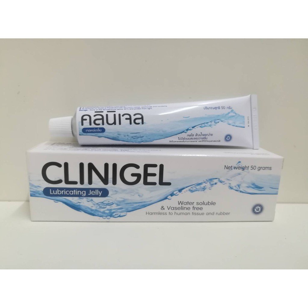 Clinigel Lubricating Jelly เจลหล่อลื่น 50กรัม(สำหรับผู้ชาย) - clinicya ...