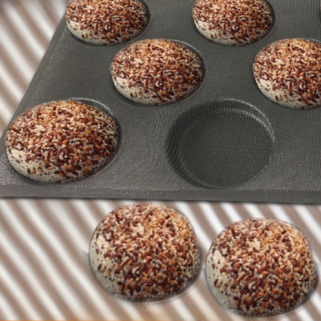 REBUY Non Stick Perforated Hamburger Hamburger Bread Bakery Forms Bread ...